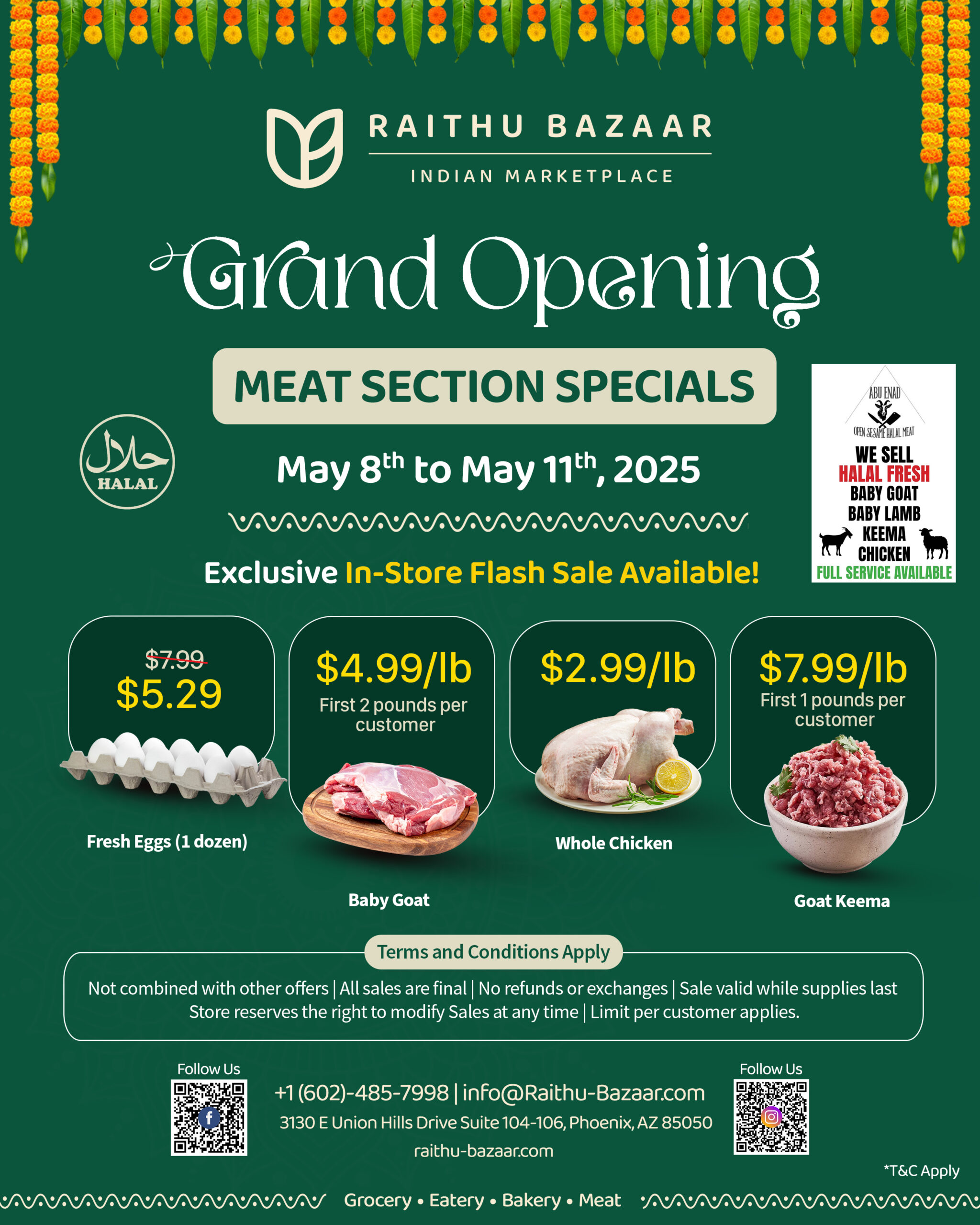 Grand Opening Thursday Promotions – Raithu Bazaar
